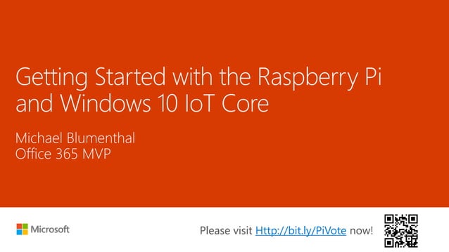 Windows 10 ioT core and the Raspberry Pi 2 | PPT