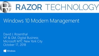 Windows 10 Modern Management | PPT
