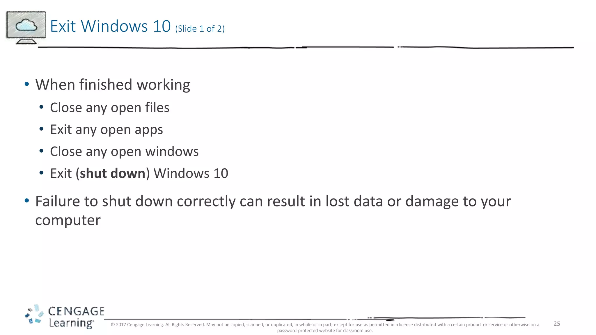 Windows 10 module 1 ppt presentation | PPTX