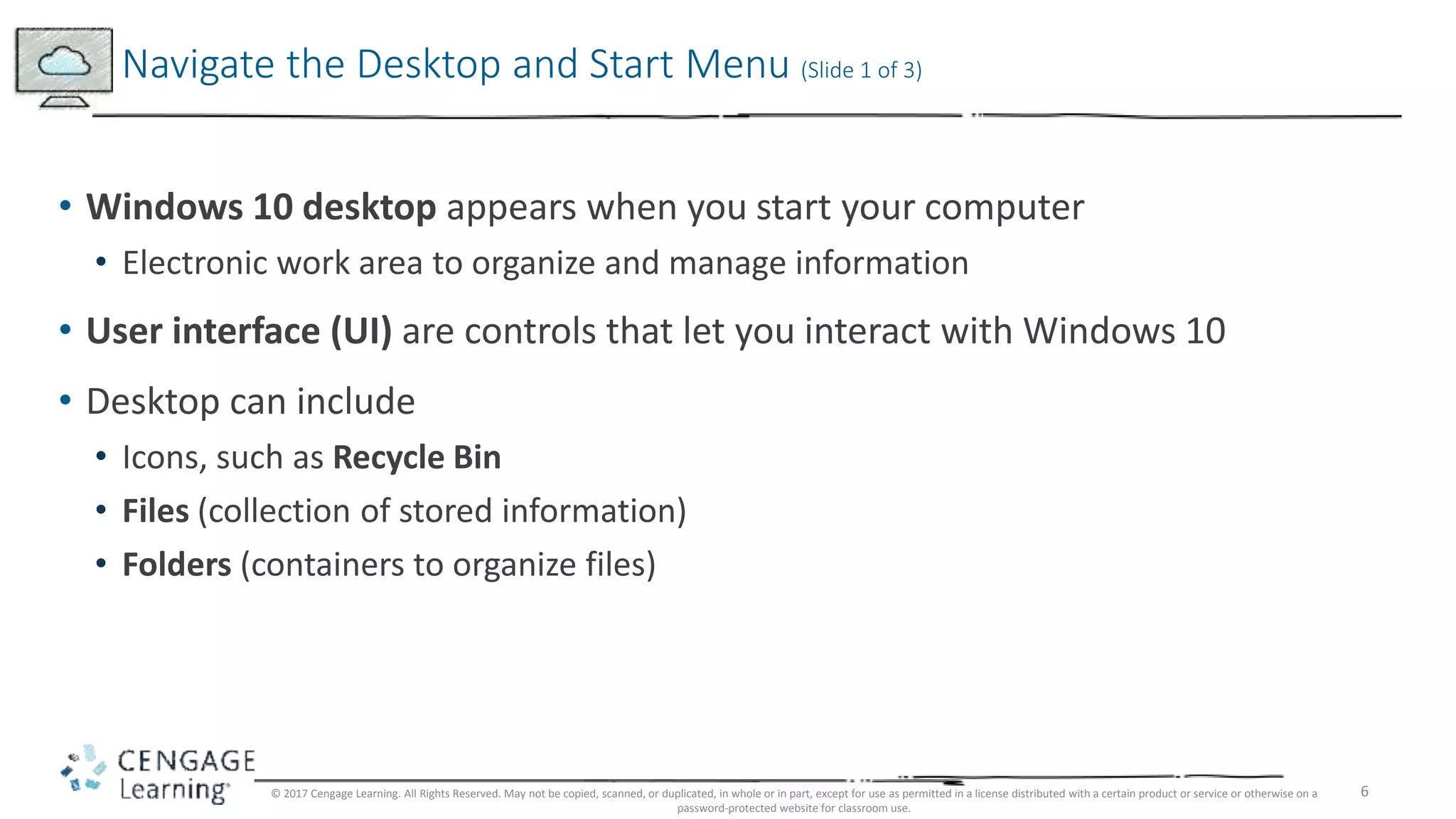 Windows 10 module 1 ppt presentation | PPTX