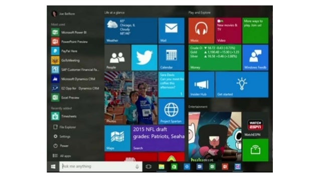 Windows 10 overview