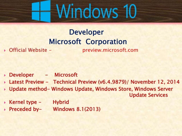 Windows 10 ppt | PPT