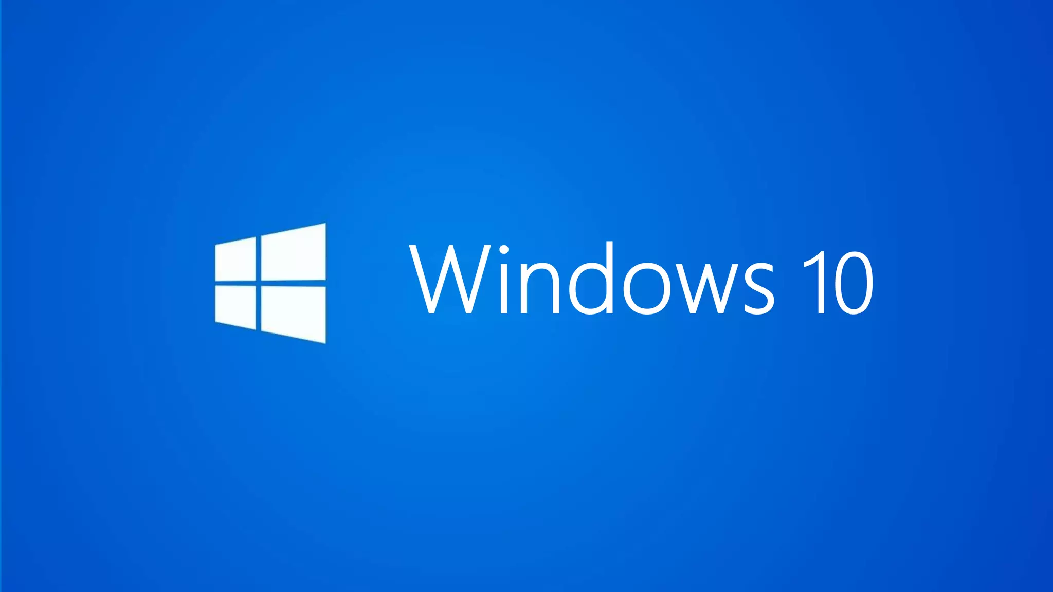 Windows 10 presentation | PPTX