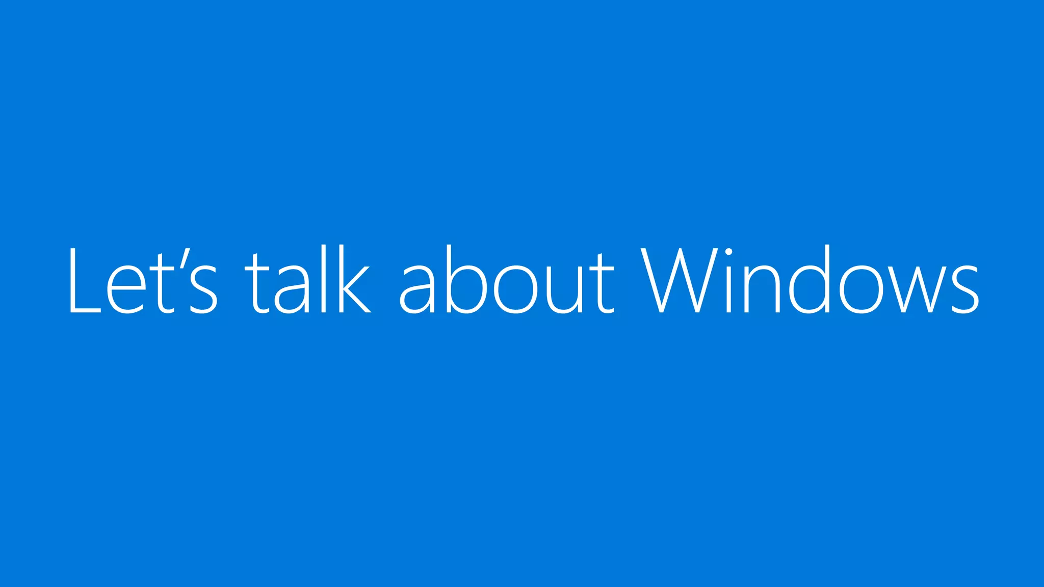 Windows 10 presentation | PPTX