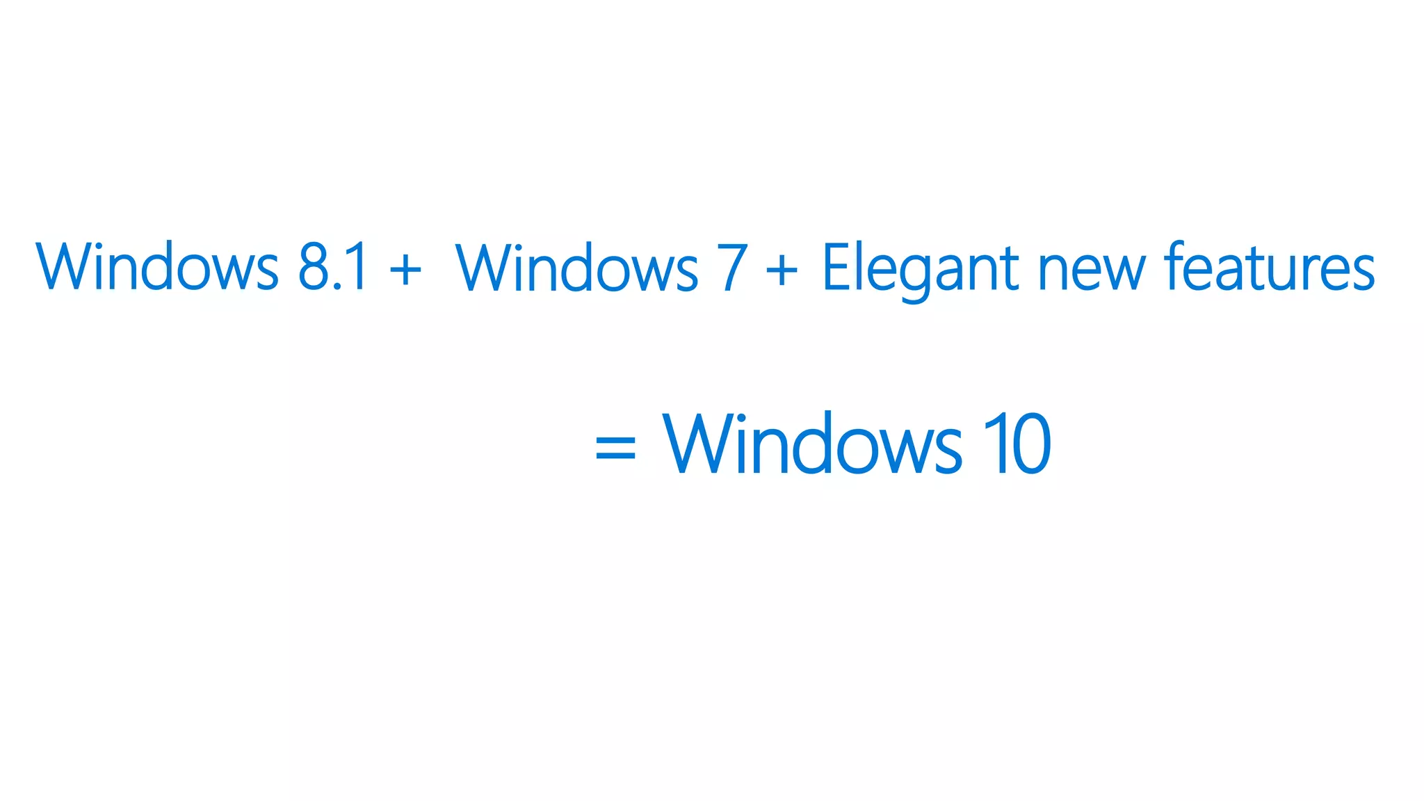 Windows 10 presentation | PPTX
