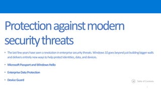 Windows 10: Security Focus (part II) | PPT