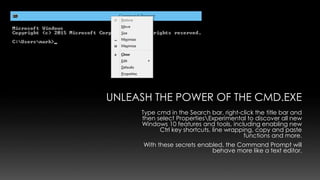 Windows 10 – 8 Tips & Tricks | PPTX