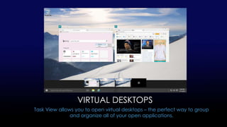 Eight Hot New Features of Windows 10 | PPTX | Operating Systems ...