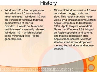 Windows 1.0 The Beginning Of A New Era | PPTX | Computing | Technology ...