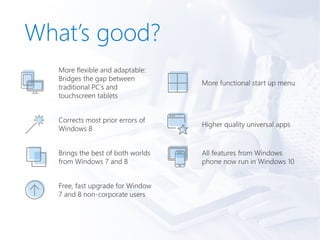 Windows 10: The Good, The Bad, The New | PDF
