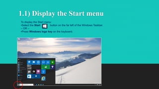 Windows 10 user guide | PPTX