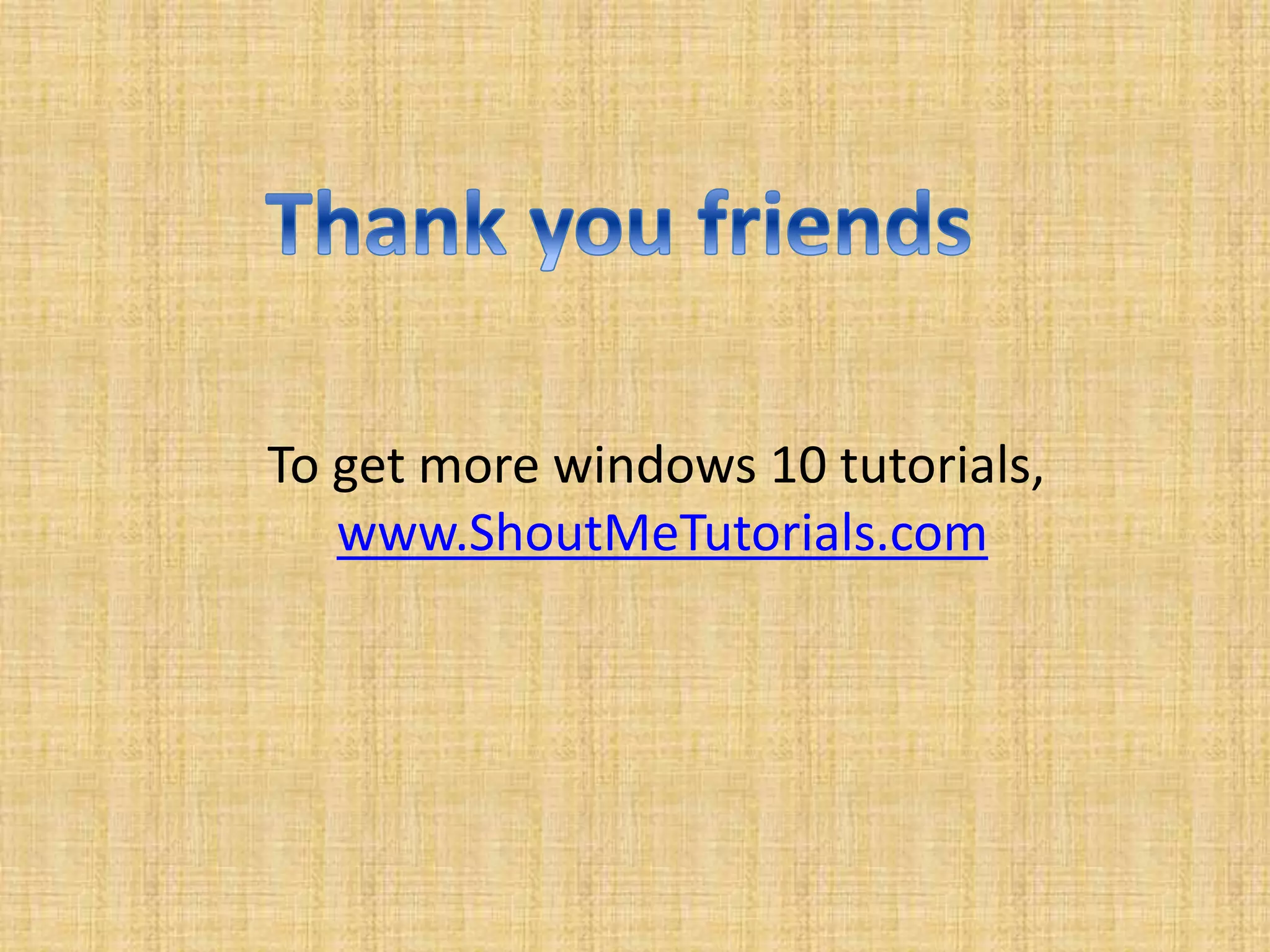 Windows 10 Main User Interface (UI) | PPTX