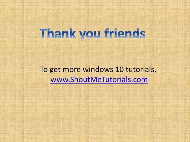 Windows 10 Main User Interface (UI) | PPTX