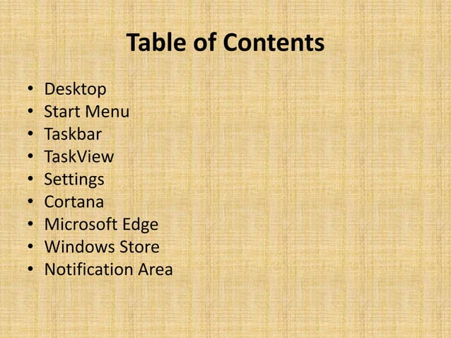 Windows 10 Main User Interface (UI) | PPTX