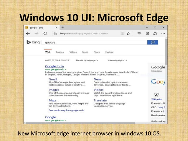 Windows 10 Main User Interface (UI) | PPTX