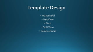Windows 10 Uwp App Development Pptx