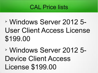 Windows Licencing Cont.... | PPT