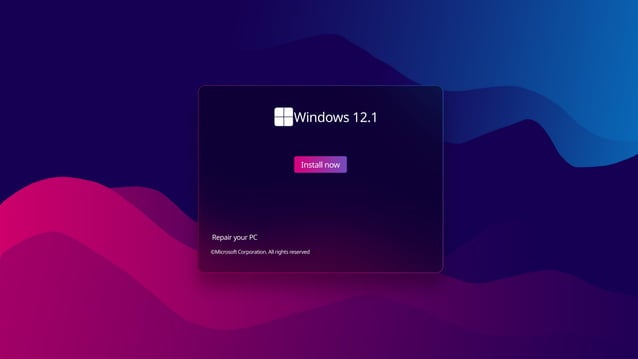 Windows 12.1 Concept PPTX File by AR 4789 | PPTX