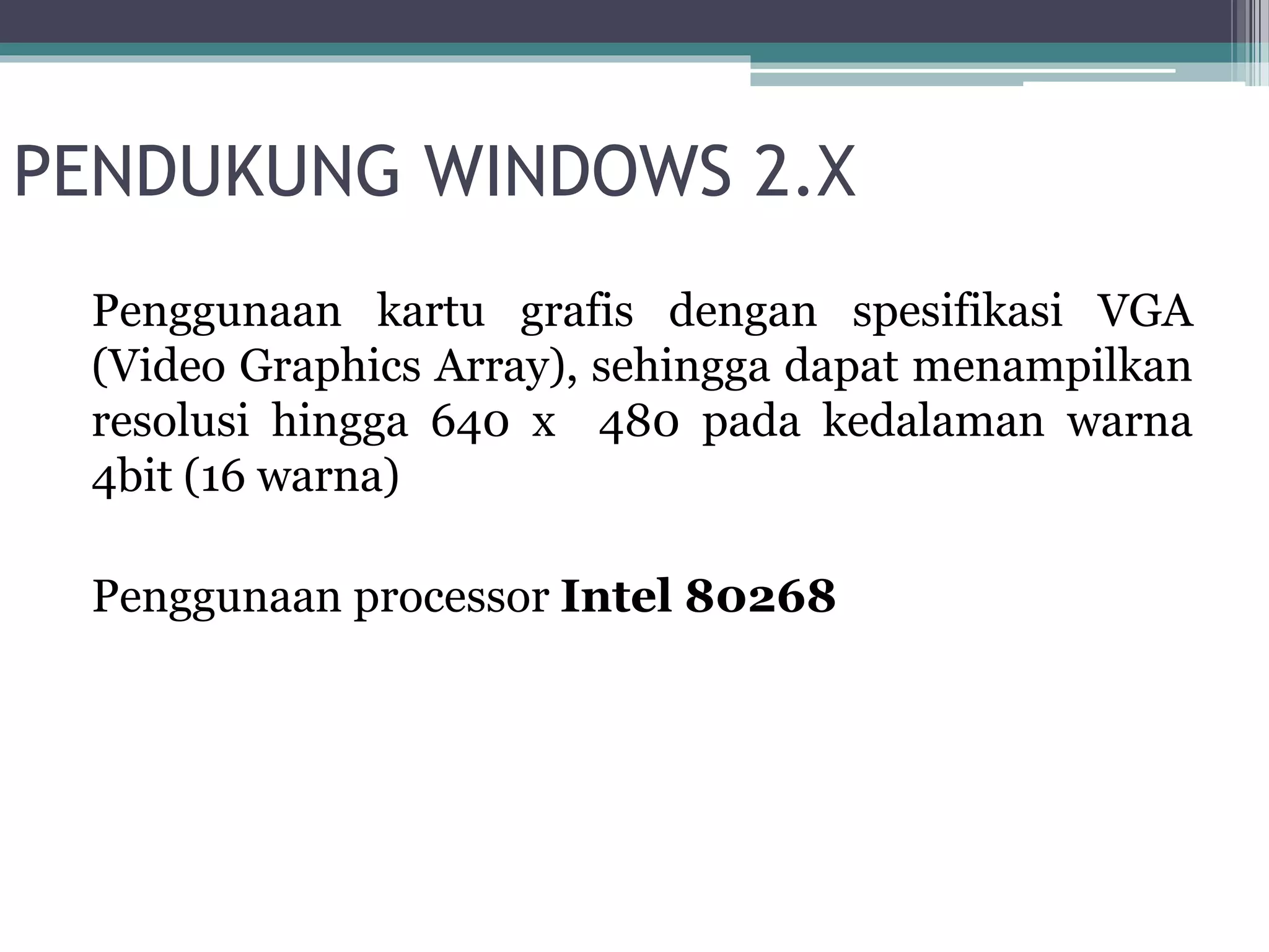 Windows 2.x | PPTX