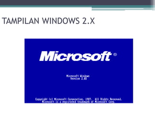 Windows 2.x | PPTX