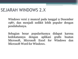 Windows 2.x | PPTX