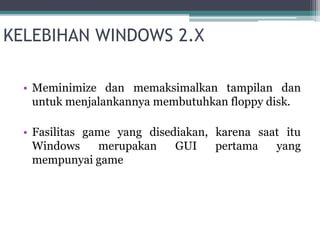 Windows 2.x | PPTX