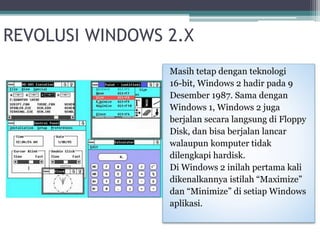 Windows 2.x | PPTX
