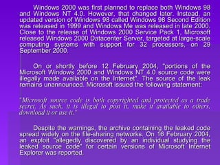 Windows 2000 Presentation Ppt