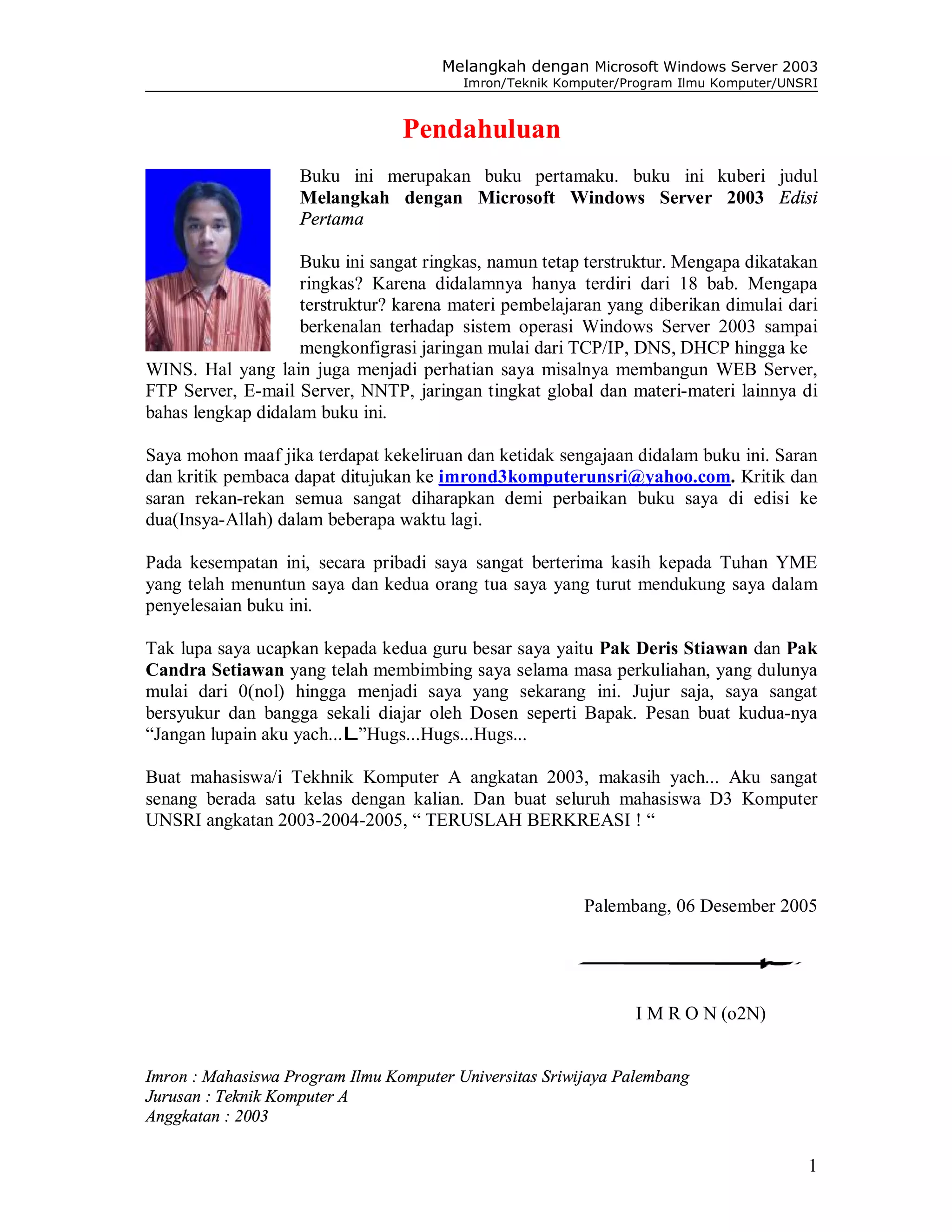 Melangkah dengan Microsoft Windows Server 2003 | PDF