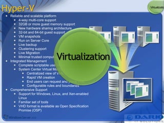 Windows 2008 Overview | PPTX