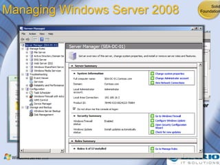 Windows 2008 Overview | PPTX