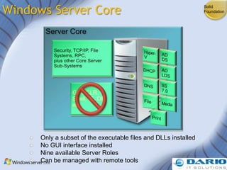Windows 2008 Overview | PPTX