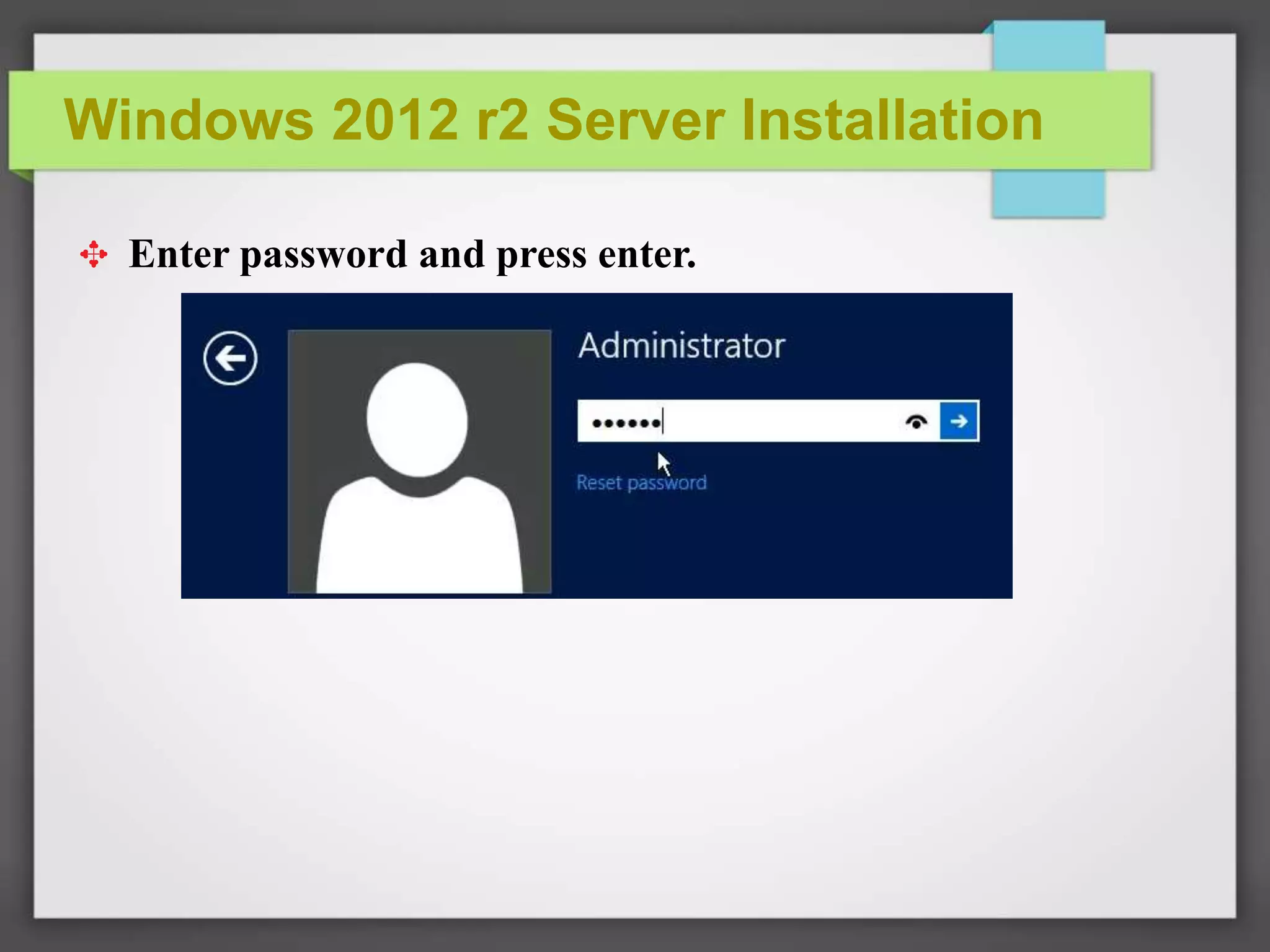 Windows 2012 r2 server installation | PPTX