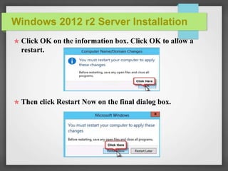 Windows 2012 r2 server installation | PPTX