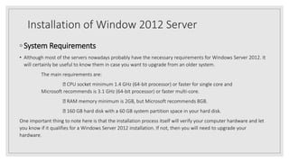 Windows 2012 server | PPTX