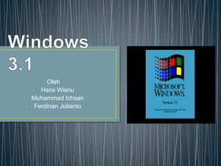 Windows 3.1 | PPT