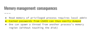 Windows 4 pentesters - internals 101 | PPT