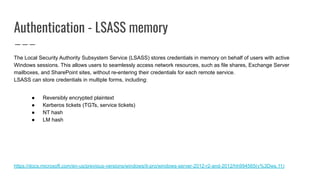 Windows 4 pentesters - internals 101 | PPT