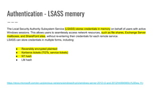 Windows 4 pentesters - internals 101 | PPT