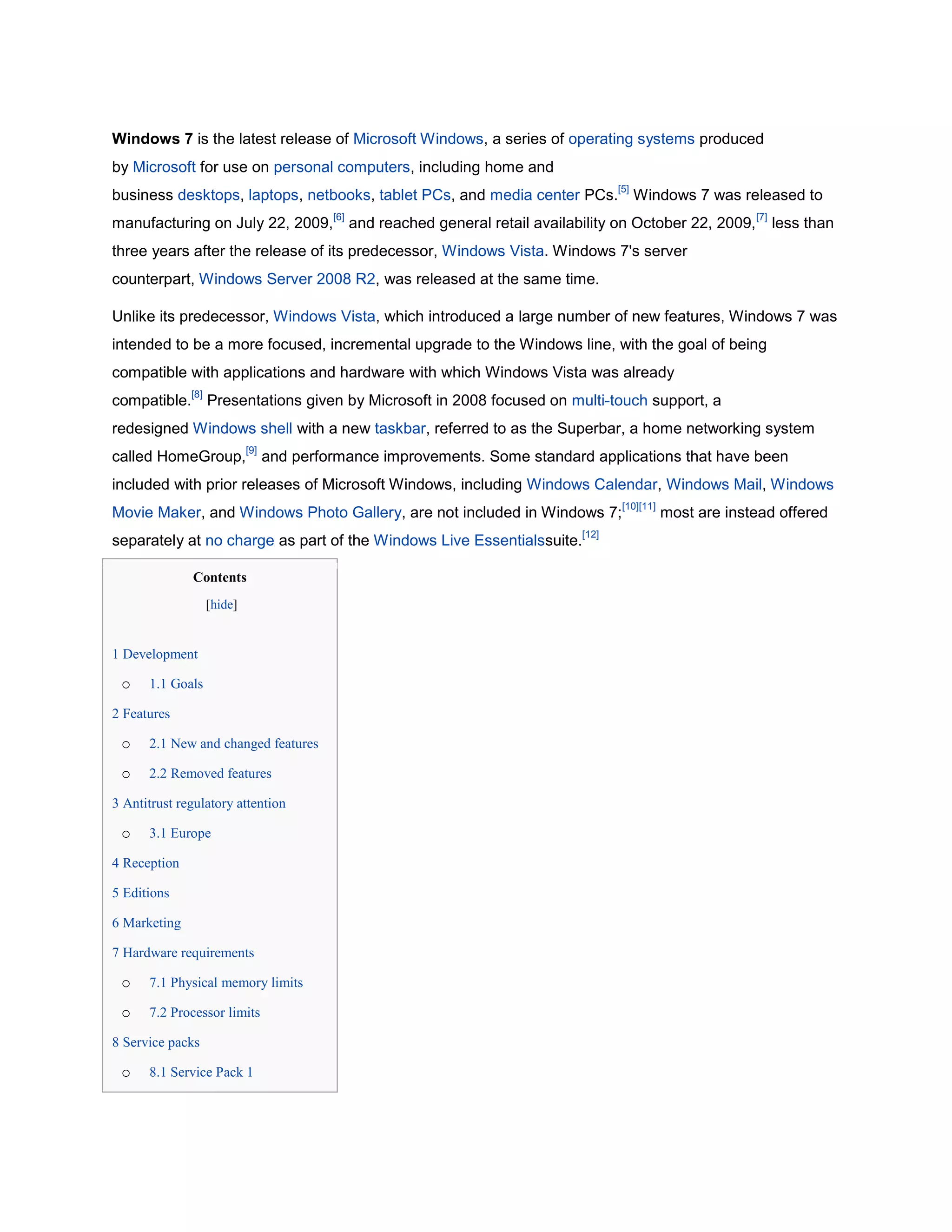 Windows 7 | DOCX