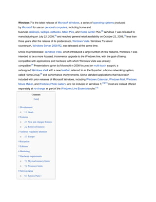 Windows 7 | DOCX