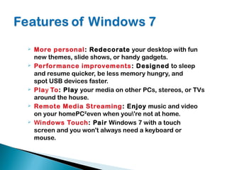 Windows 7 | PPT