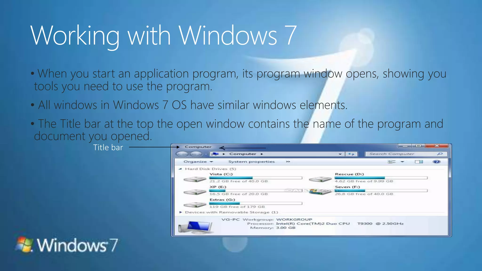 Microsoft Windows 7 | PPTX