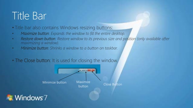 Microsoft Windows 7 | PPT