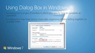 Microsoft Windows 7 | PPTX