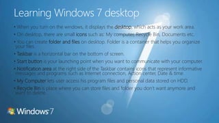 Microsoft Windows 7 | PPTX