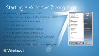 Microsoft Windows 7 | PPTX