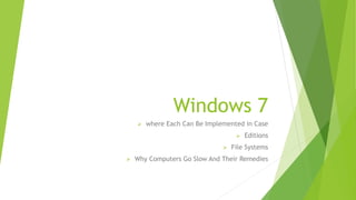 Windows 7 | PPTX