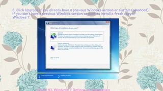 Windows 7 Installation | PPT