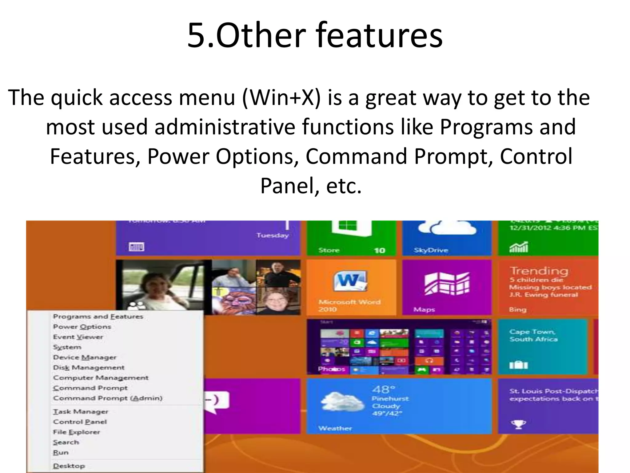 Windows 7 & 8 installation, features and differences pptx | PPTX